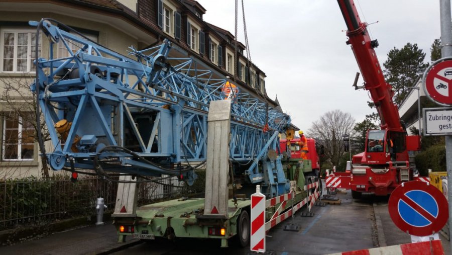 Bern Weststrasse Liebherr 35K / Brönnimann Spezial Tiefbau AG